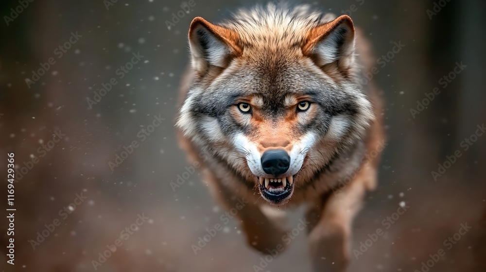 Dominant Wolf Releasing Pheromone Laced Musk Fierce Predatory Gaze ...