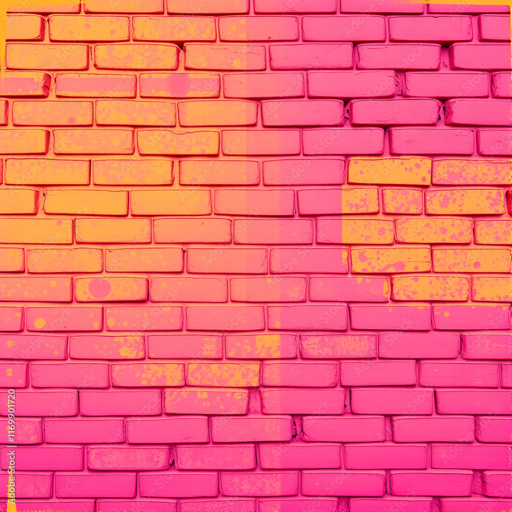 Vector yellow, pink and red grunge background, gradient colorful old ...