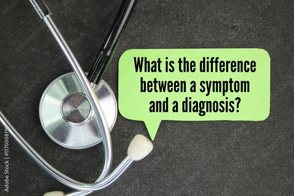 stethoscope and colored paper with questions What is the difference ...