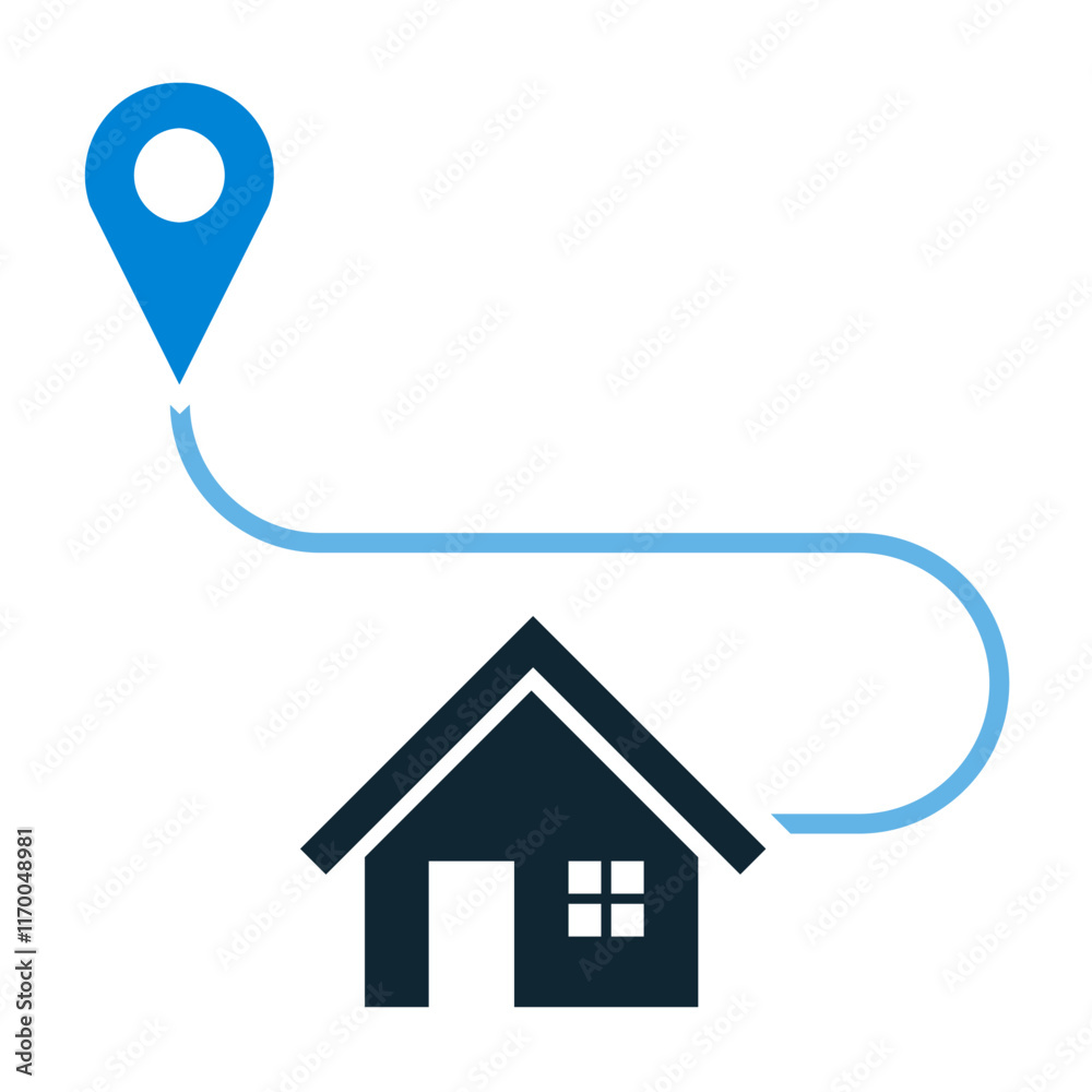 house estate location route place, home tracking, for map destination ...
