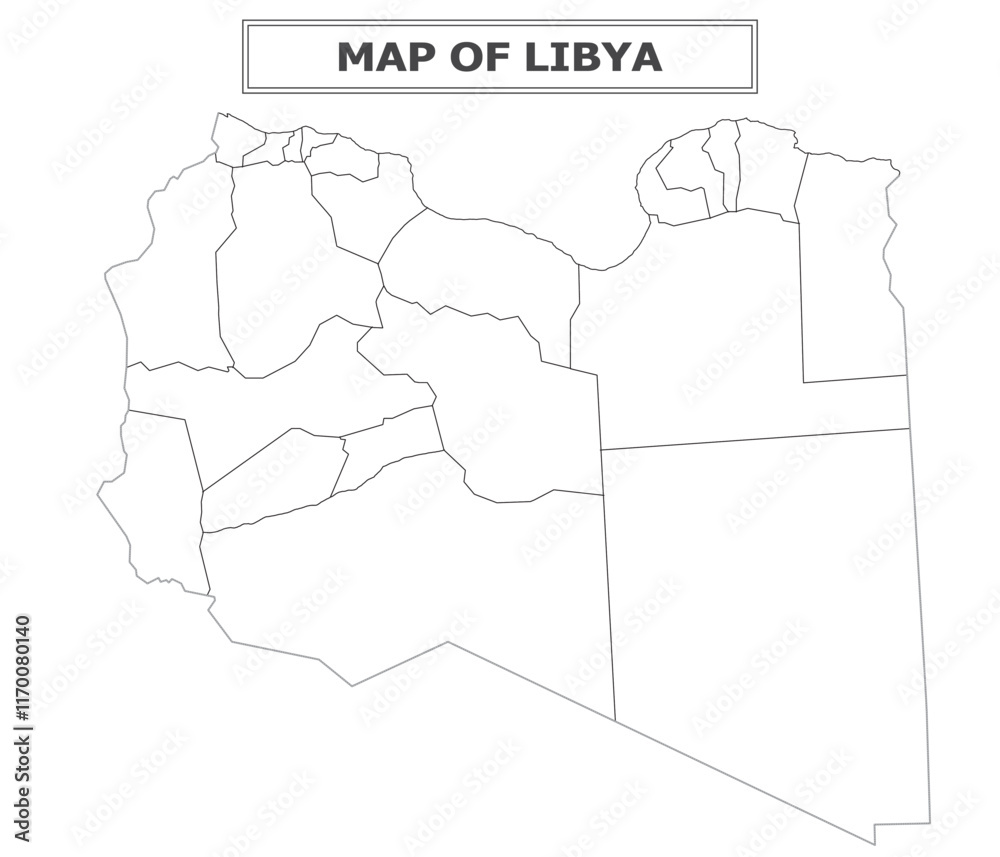 African Countries Geography Political map. Political map of country ...