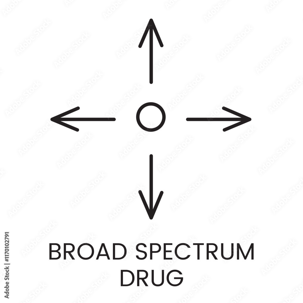 An icon of a central circle with four arrows pointing in cardinal ...
