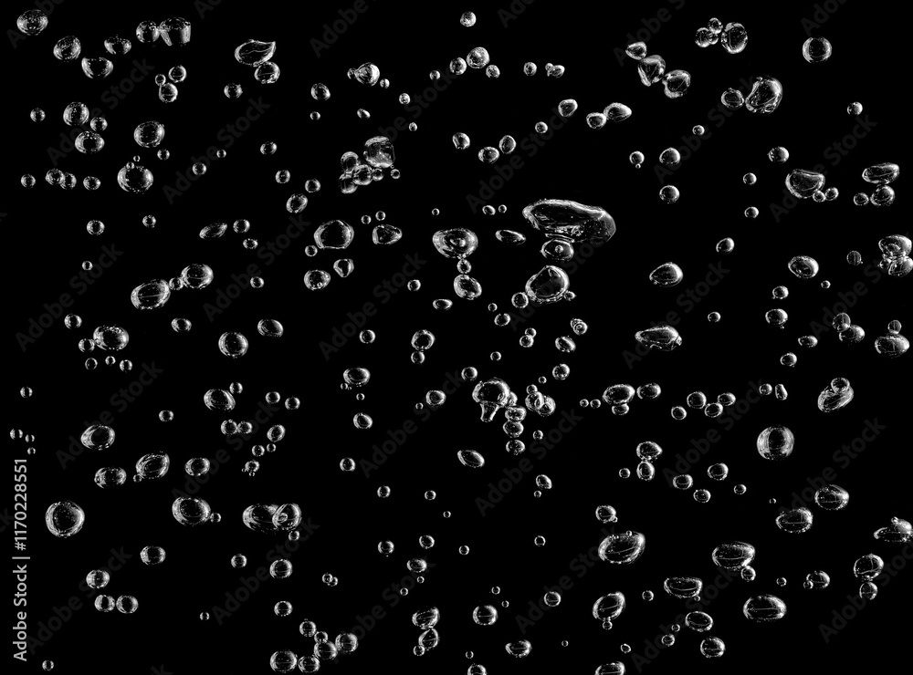 Underwater bubbles, Underwater oxygen design concept, Small water drops ...