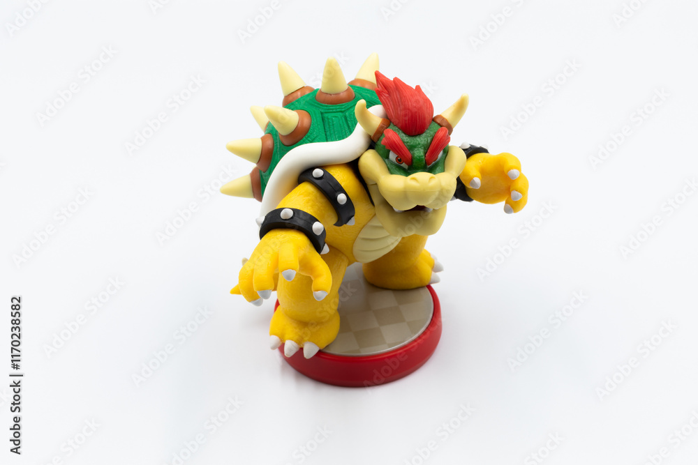 Nakhon Si Thammarat, Thailand - January 2, 2025 - Nintendo amiibo Super Mario series figure ...