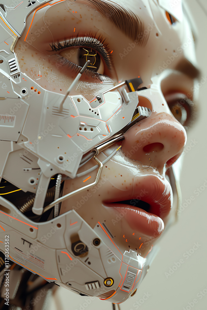 Capture the essence of futuristic technologies combined with ...