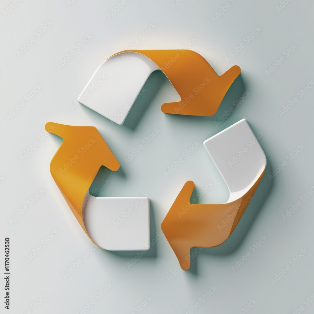 "Iconic Triman symbol representing recycling guidelines in France ...