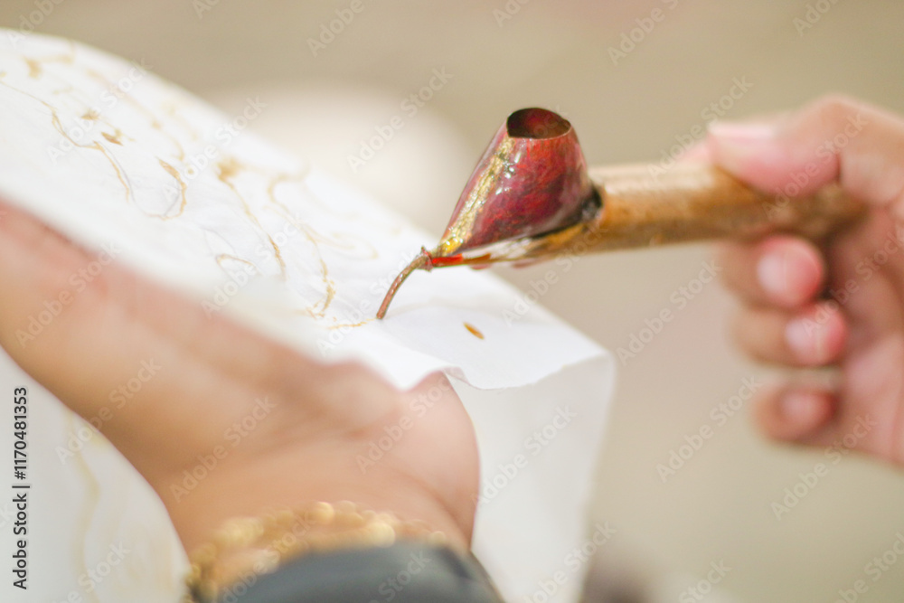 Ngeresi batik is The process of making batik still uses the traditional ...