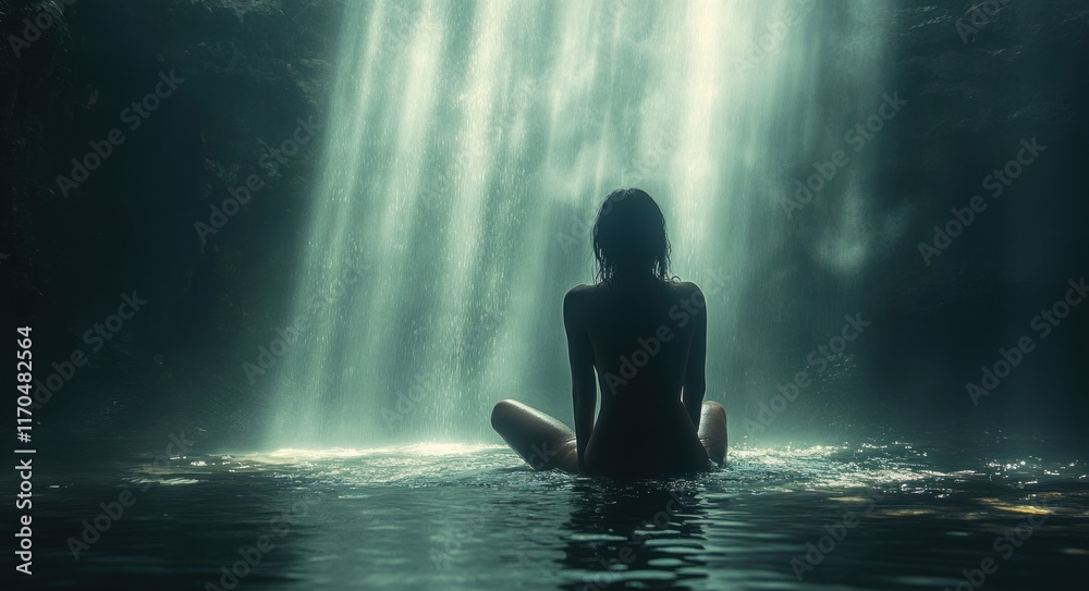 Pentecost Spiritual Reflection Man Kneeling with Glowing White Dove of ...
