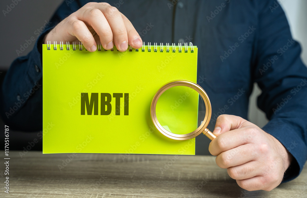 MBTI concept. Myers–Briggs Type Indicator - personality assessment tool ...