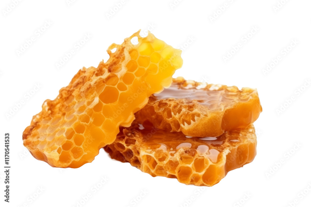 Stack of Honeycomb with honey on transparent background PNG. Stock ...