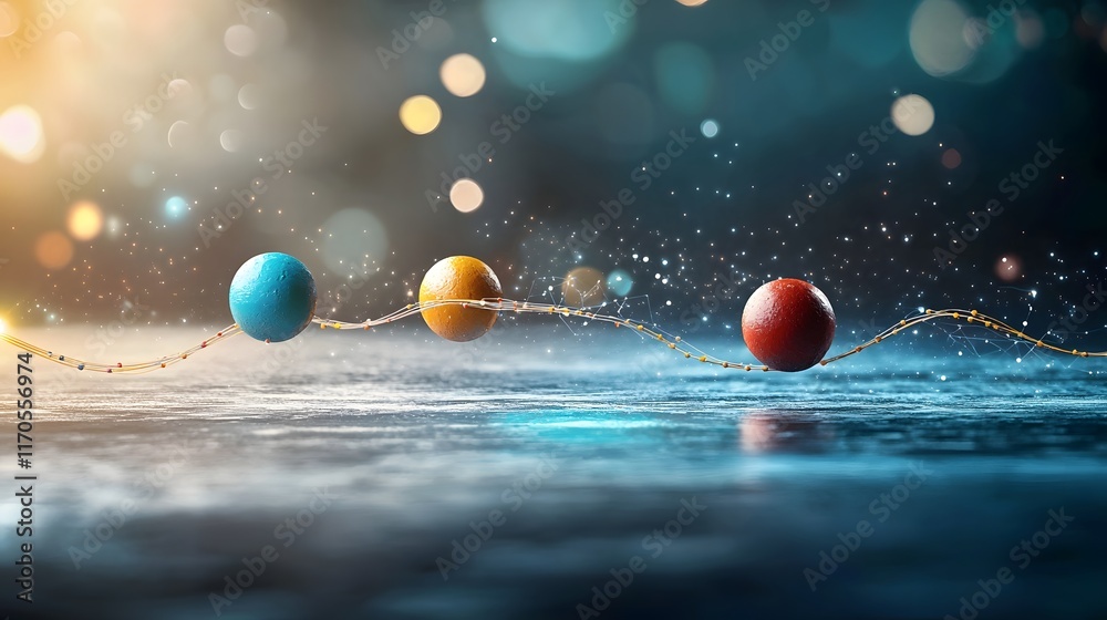 Quantum collision model illustrating the conservation of momentum in a ...