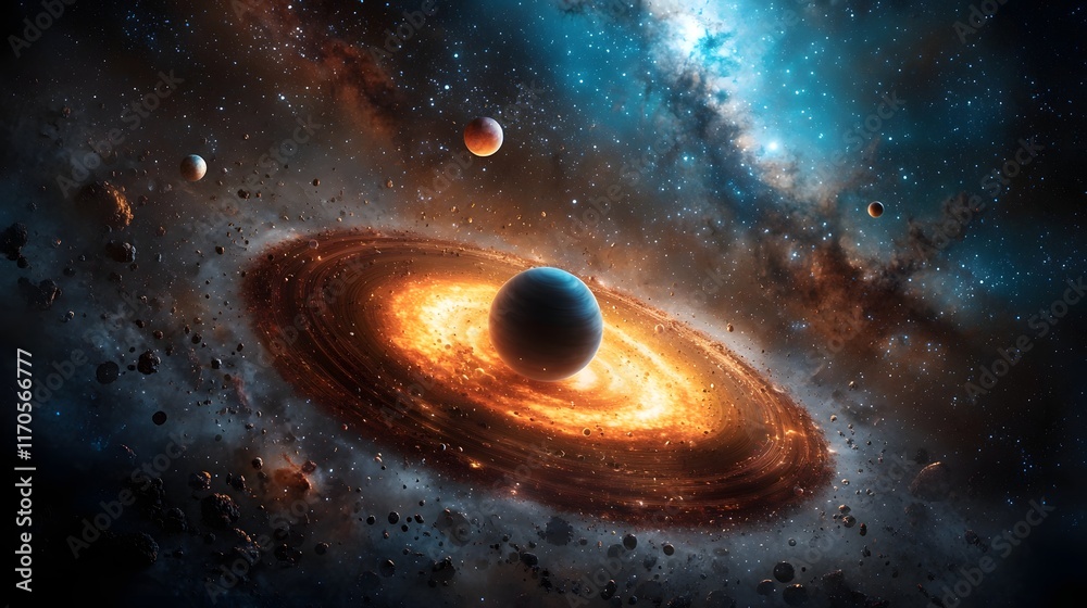 Quantum Gravity s Celestial Dance A Digital Showcasing the ...