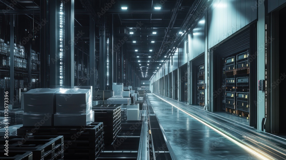 Automated warehouse management systems for cargo operations, ensuring ...