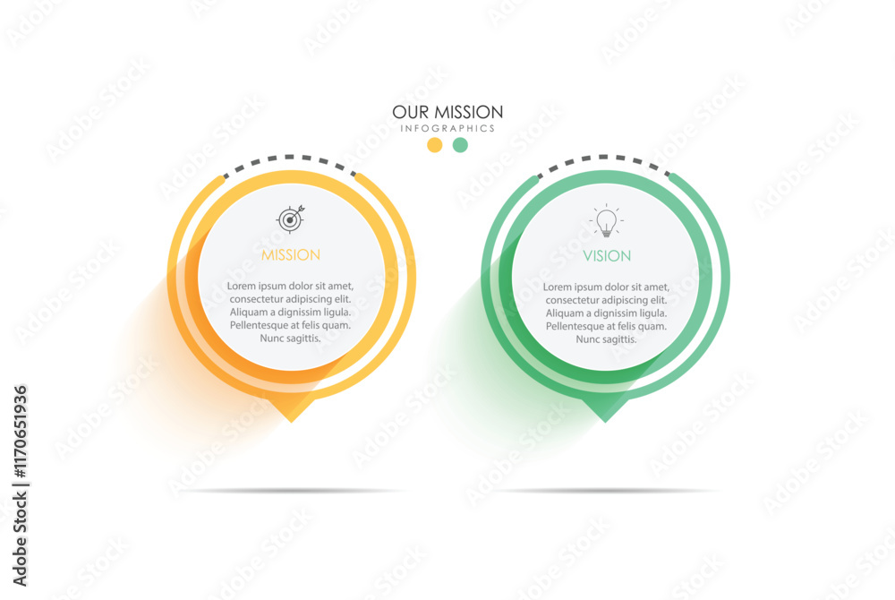 Mission, vision, values, graphic design template.eps 10 on white ...
