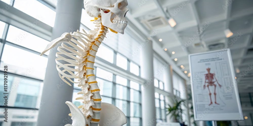 Human Spinal Column Anatomy: Detailed Posterior View, Vertebrae, and ...