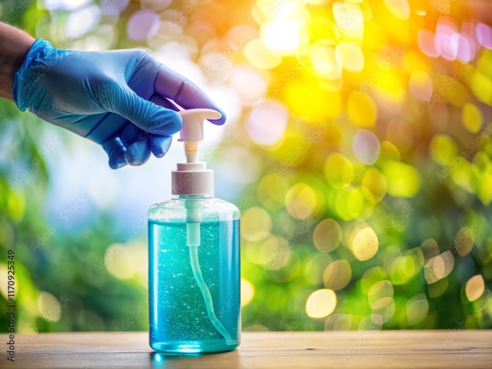 Hand Hygiene: Disinfecting Hands with Gel - Cleanliness and Prevention ...