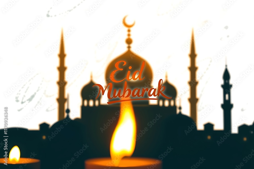 Eid Mubarak Gold and blue Eid al Fitr card design to celebrate the ...