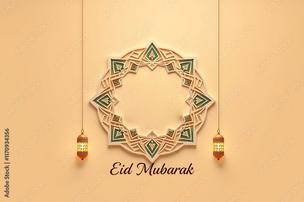 Eid Mubarak Gold and blue Eid al Fitr card design to celebrate the ...