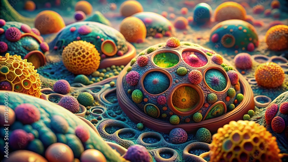 Microscopic Landscape: Chief Cells in Gastric Gland, Stomach Lining ...