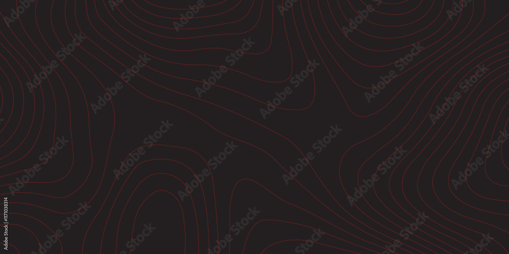 Topographic map lines background. Abstract vector illustration World ...