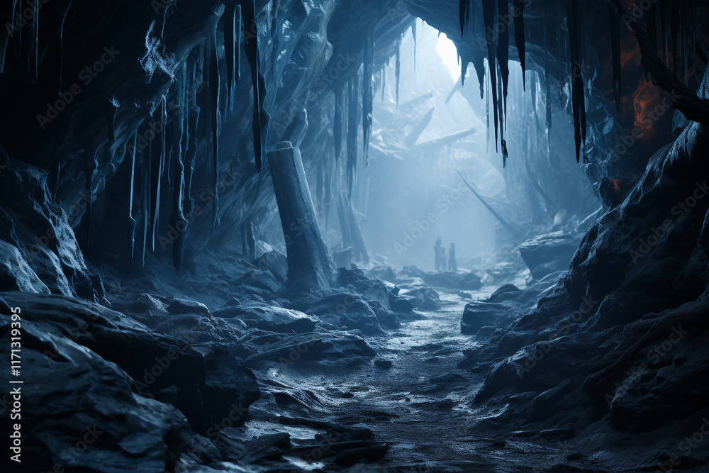 evolution of ice caves over time represents constant changes, melting ...