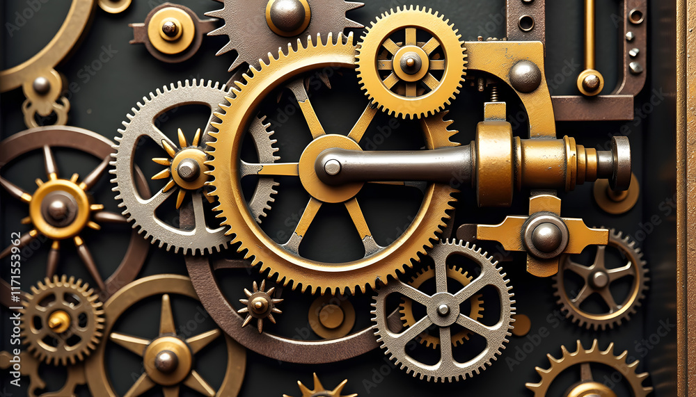 Antique clock movements: Depicting detailed antique clock movements ...