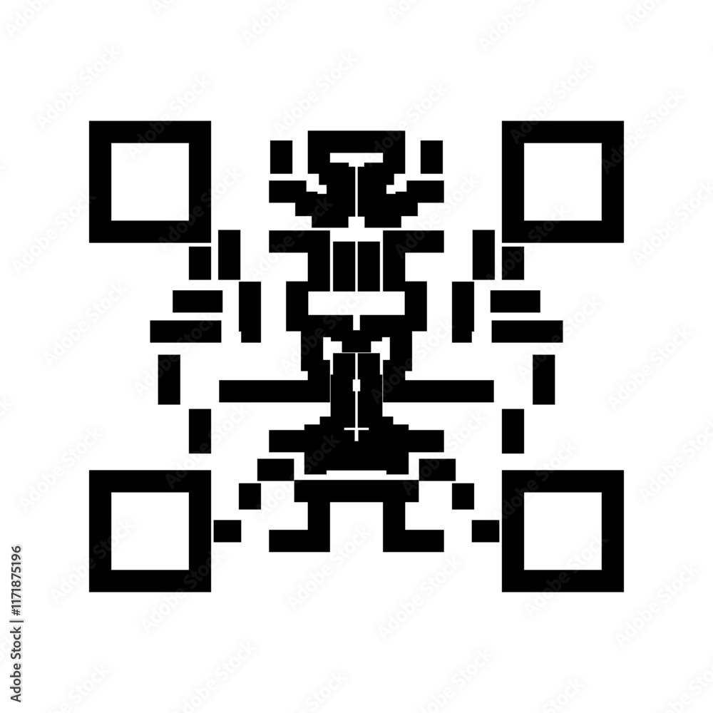 QR Code icon. scanning QR Code symbol template for graphic and web ...