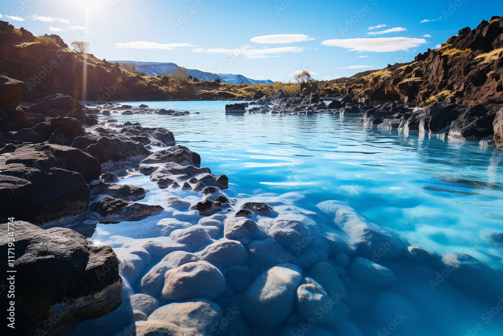 realistics Blue Lagoon is a famous destination known for its geothermal ...