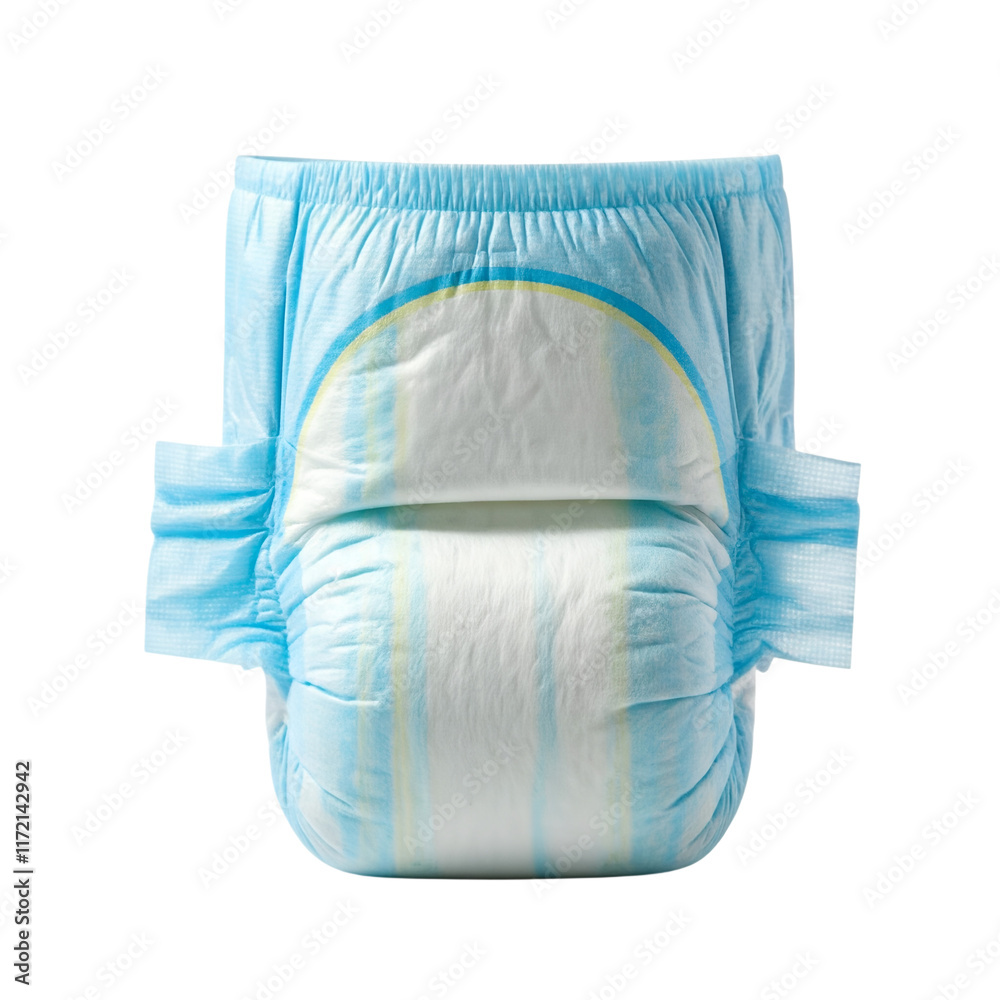 Baby diapers isolated on white background Stock Photo | Adobe Stock