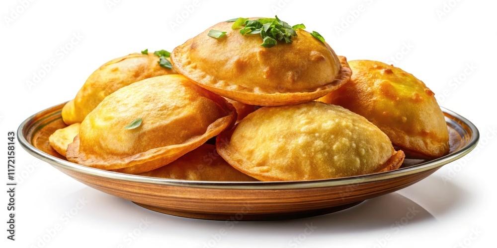 Panoramic view captures the golden-brown allure of Gujarati Puri, Poori ...