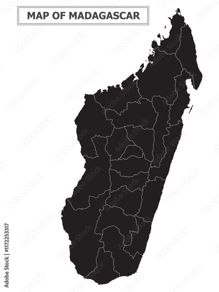 African Countries Geography Political map. Political map of country ...