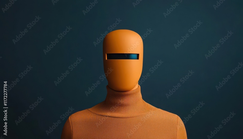 AI-powered security. Human Emotion Recognition AI analyzing facial ...