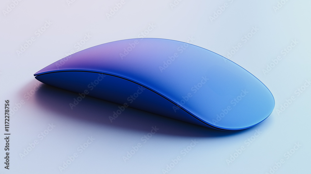Blue Wireless Mouse: Sleek, modern, and minimalist, a blue wireless ...