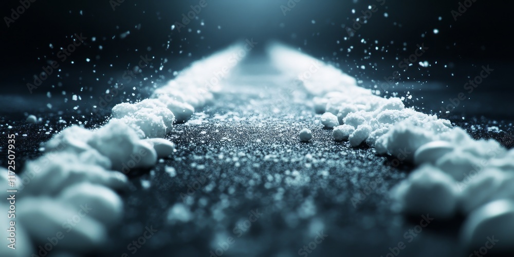 Cocaine abuse is often associated with lines of cocaine that are ...