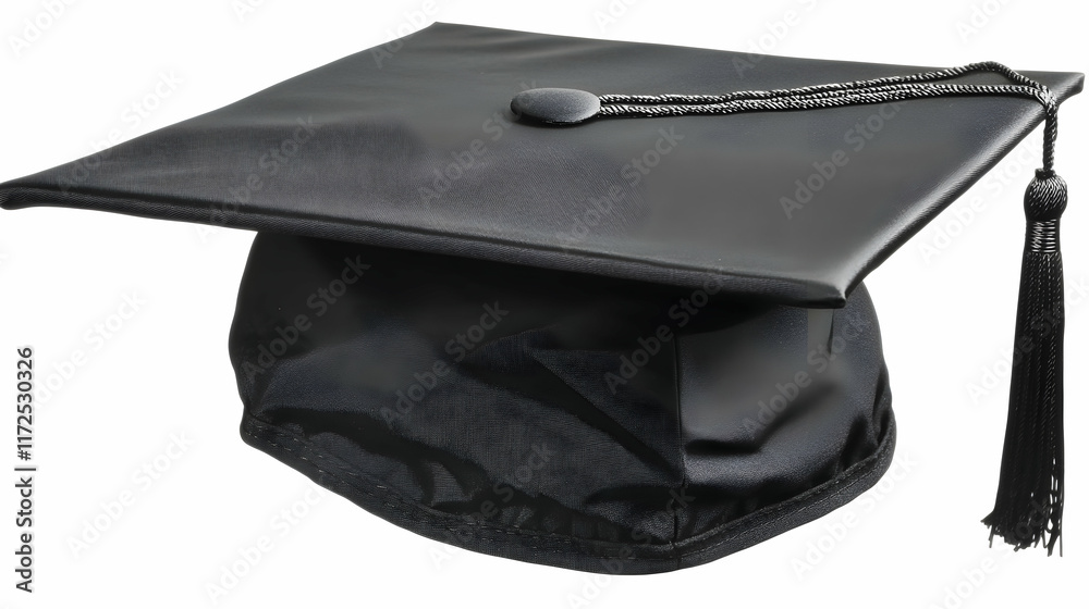 Class of 2025 photo of a black college graduation cap isolated on a ...