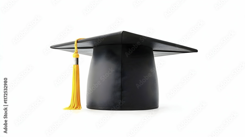 Class of 2025 photo of a black college graduation cap isolated on a ...