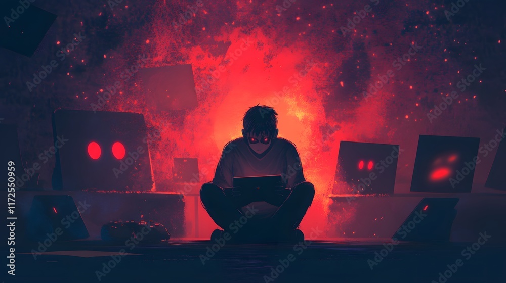 An infographic explaining the psychology behind cyberbullying and how ...
