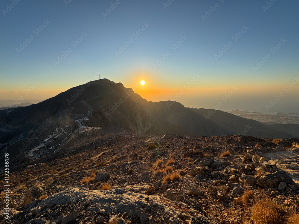 Jebel Jais, the UAE's tallest mountain, offers stunning views, with ...