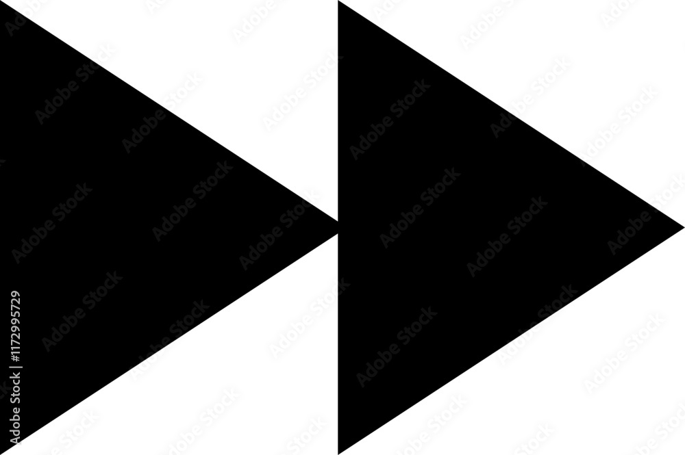 Media control icon. Play fast next stop, forward, rewind symbols ...