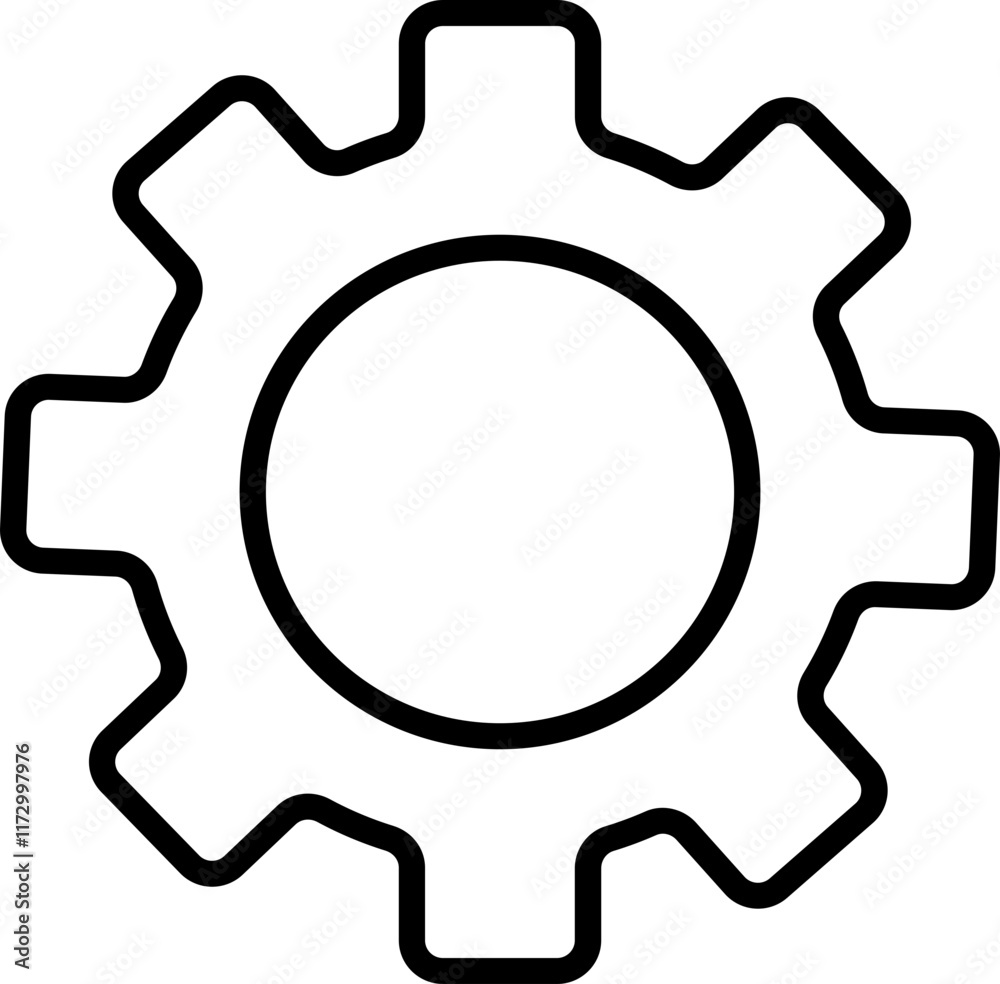 Gear setting icon. Cog wheel sign. Gear wheel symbol. Gear setting ...