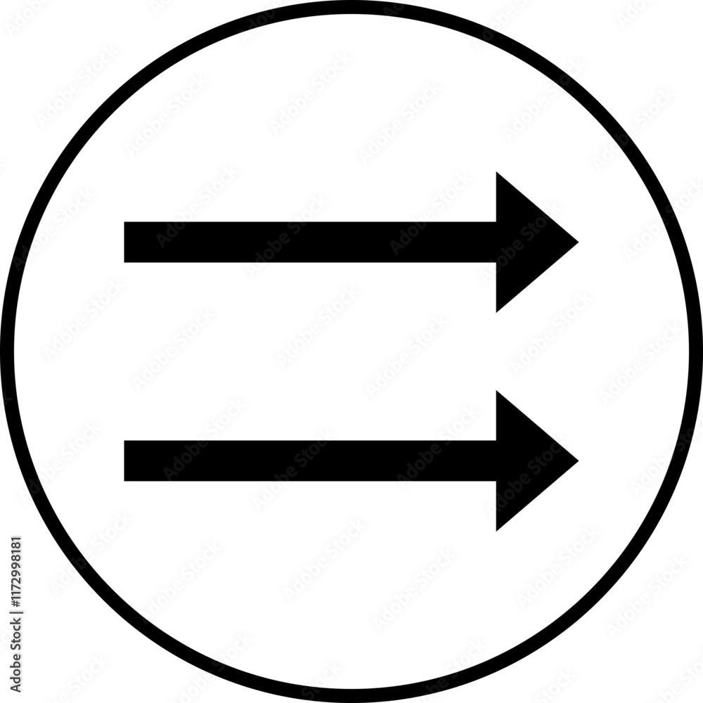 Simple arrows transmit sharing icon. Depicting data exchange pointing ...