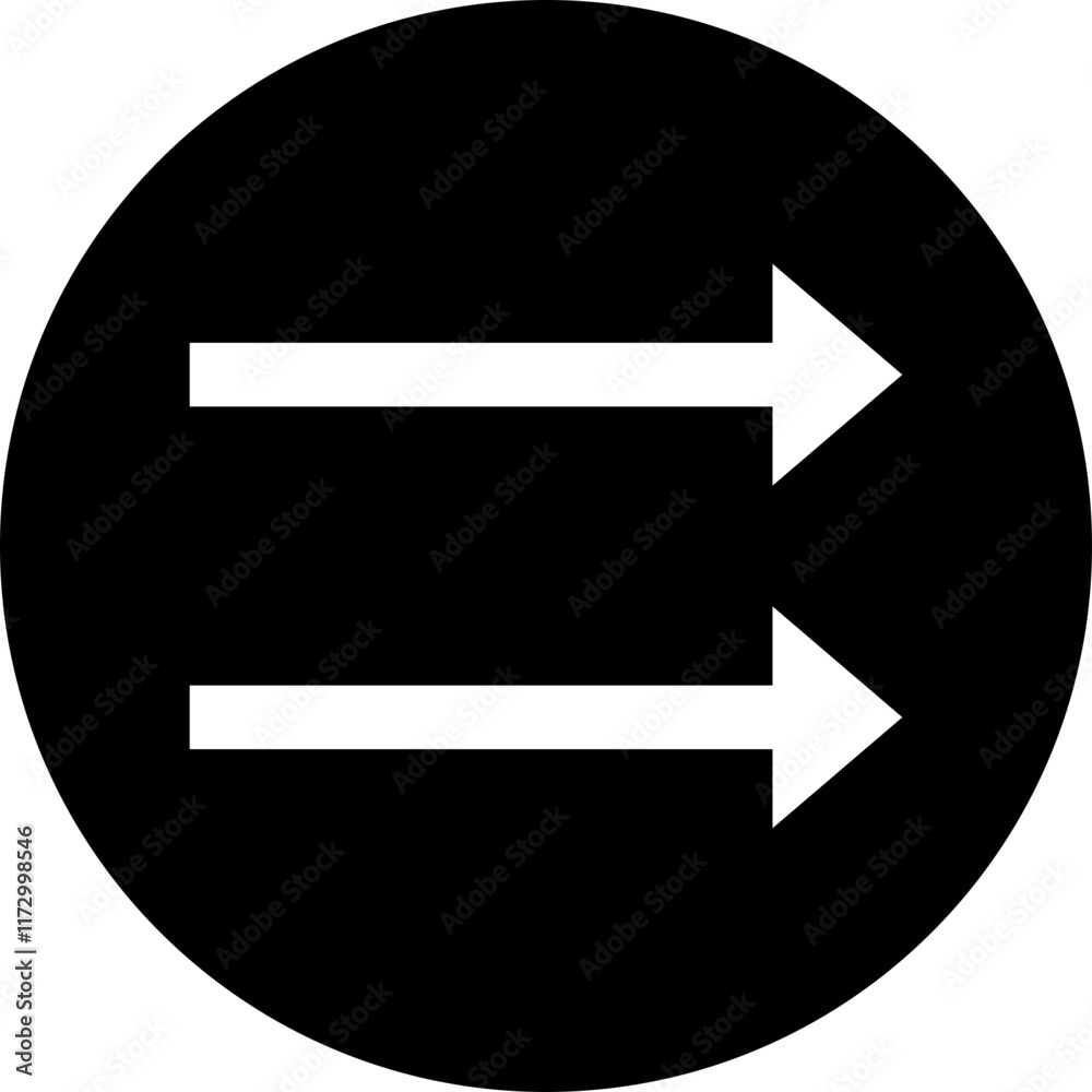 Simple arrows transmit sharing icon. Depicting data exchange pointing ...