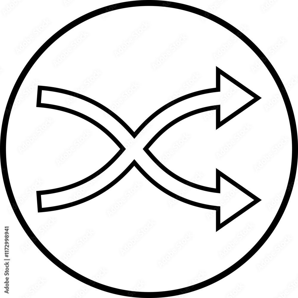 Simple arrows transmit sharing icon. Depicting data exchange pointing ...