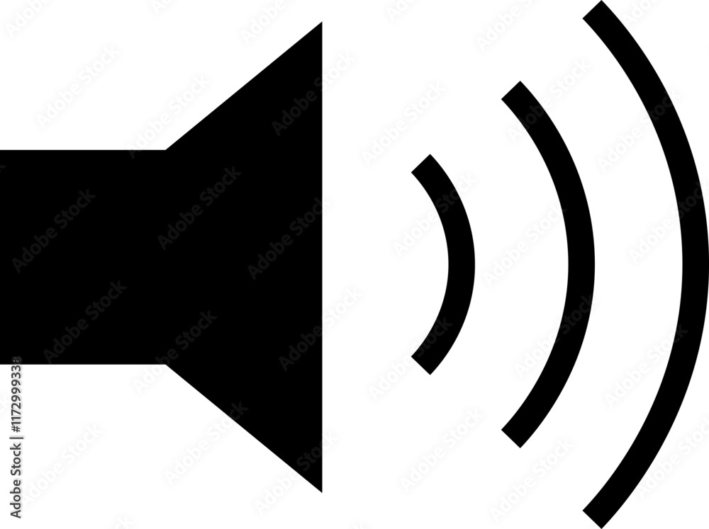 Megaphone icon. Loudspeaker vector sign. Shout announce isolated on ...