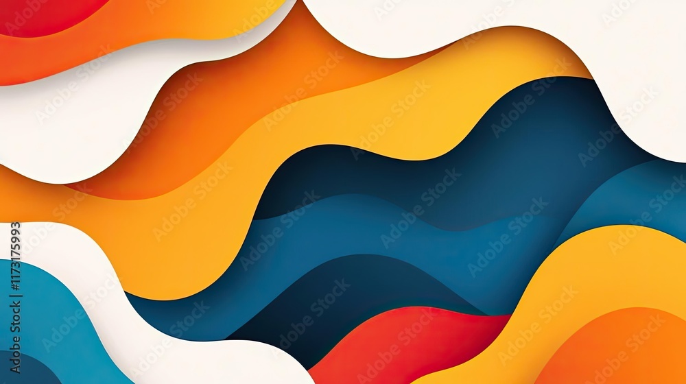 Splash abstract background idea. Vibrant abstract wavy patterns with ...