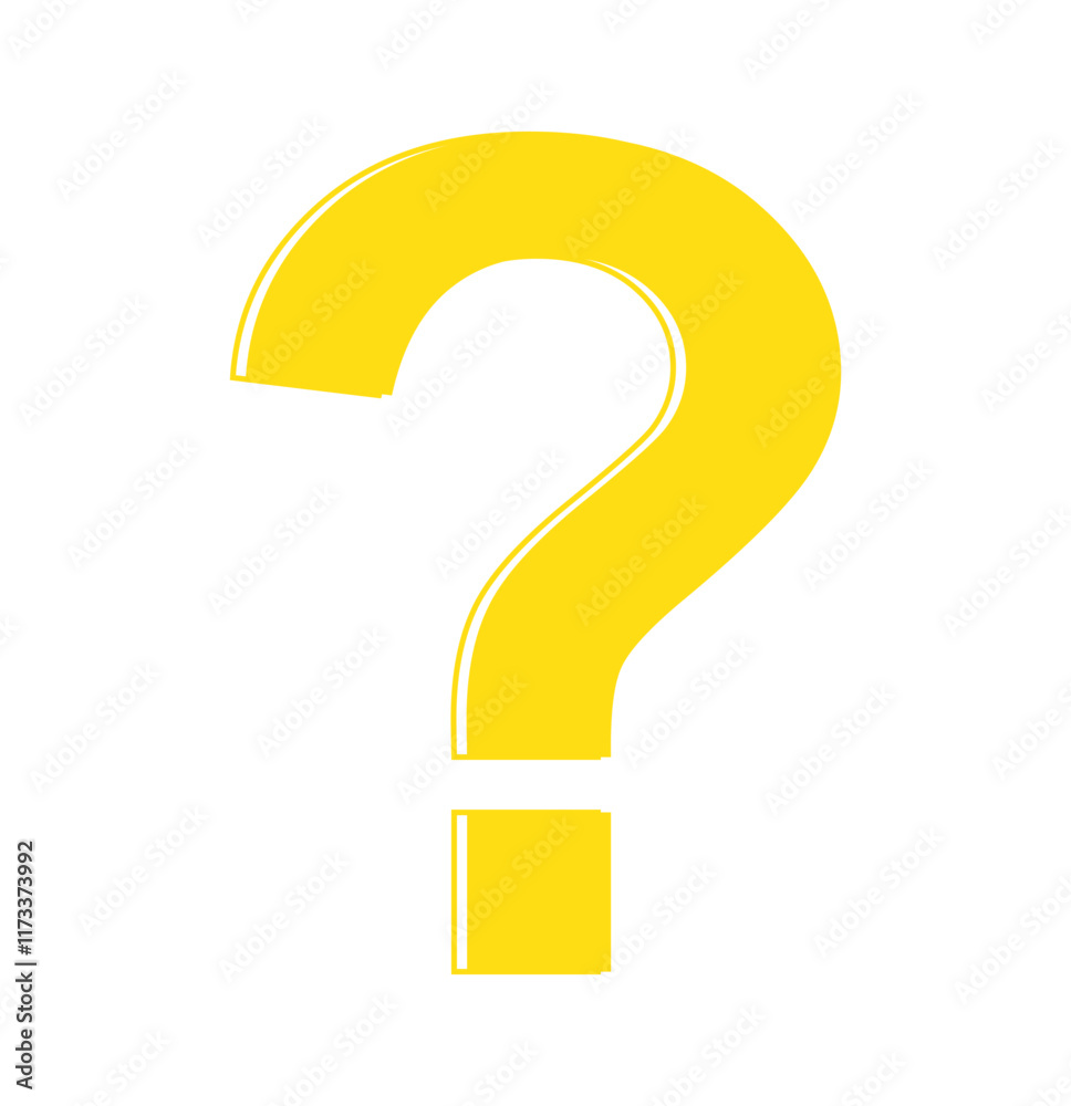 Vector de Stock Print Question mark icon, Question mark sign and symbol ...