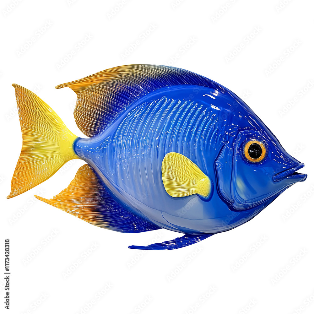 Blue tang fish isolated on a transparent background remove PNG ...