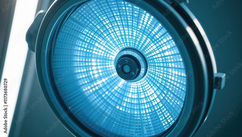 Professional studio light design illuminating a detailed pattern in a ...