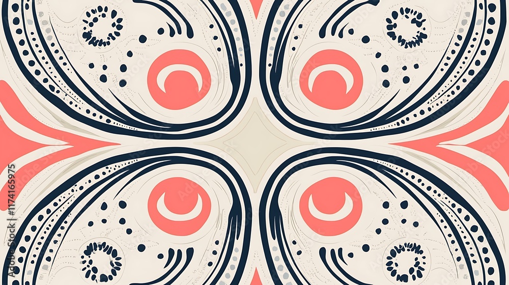 Ornamental traditional handwoven patterns with bold designs, showcasing ...