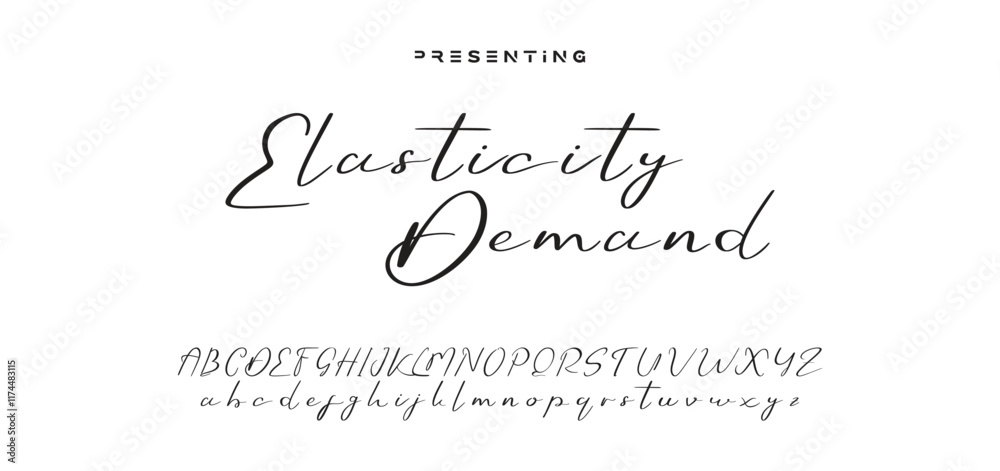 Hand drawn vector alphabet. Modern monoline signature script font. Elegant Signature Font. Best ...